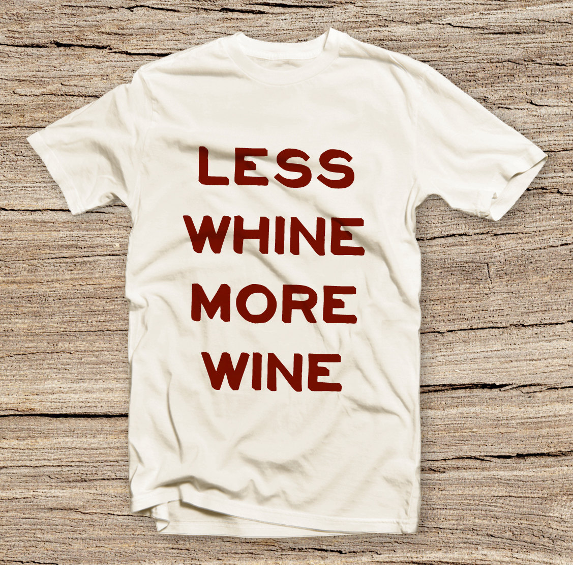 Pts-067 Less Whine More Wine T-shirt, Fashion Style Printed T-shirt on ...